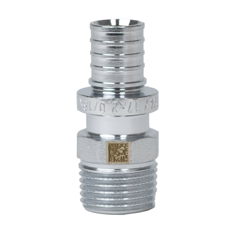 Соединитель прямой Рехау Therm S 17 мм х 1/2 НР(ш) (11361403120)