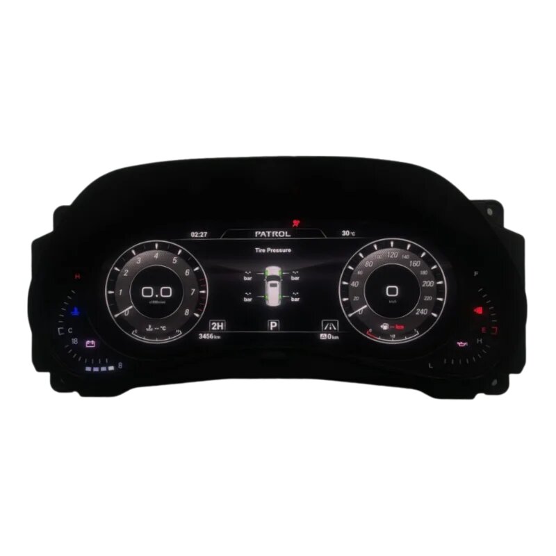 12,3-дюймовый HD LCD приборный дисплей для Nissan Patrol Y62 (2008-2022), QX56 (2011-2013), QX80 (2014-2025)