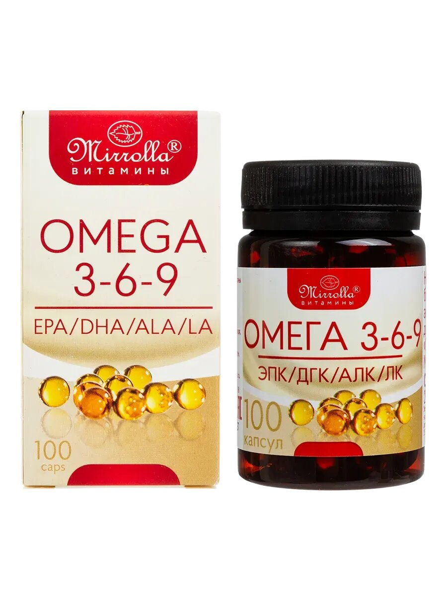 Mirrolla Омега 3-6-9 капсулы массой 370 мг 100 шт