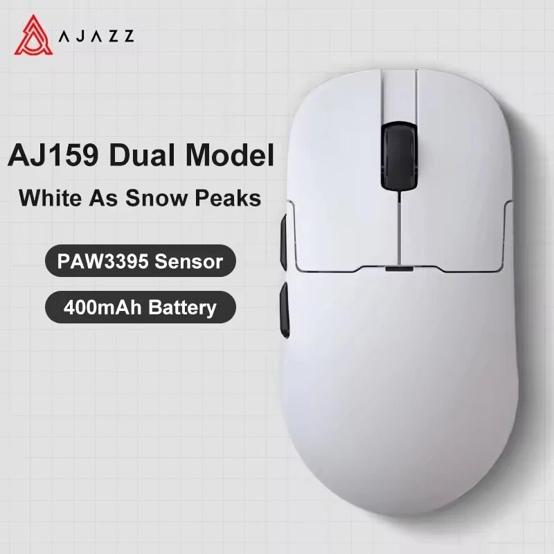 Беспроводная игровая мышь AJAZZ AJ159 APEX чёрного цвета AJ159 White