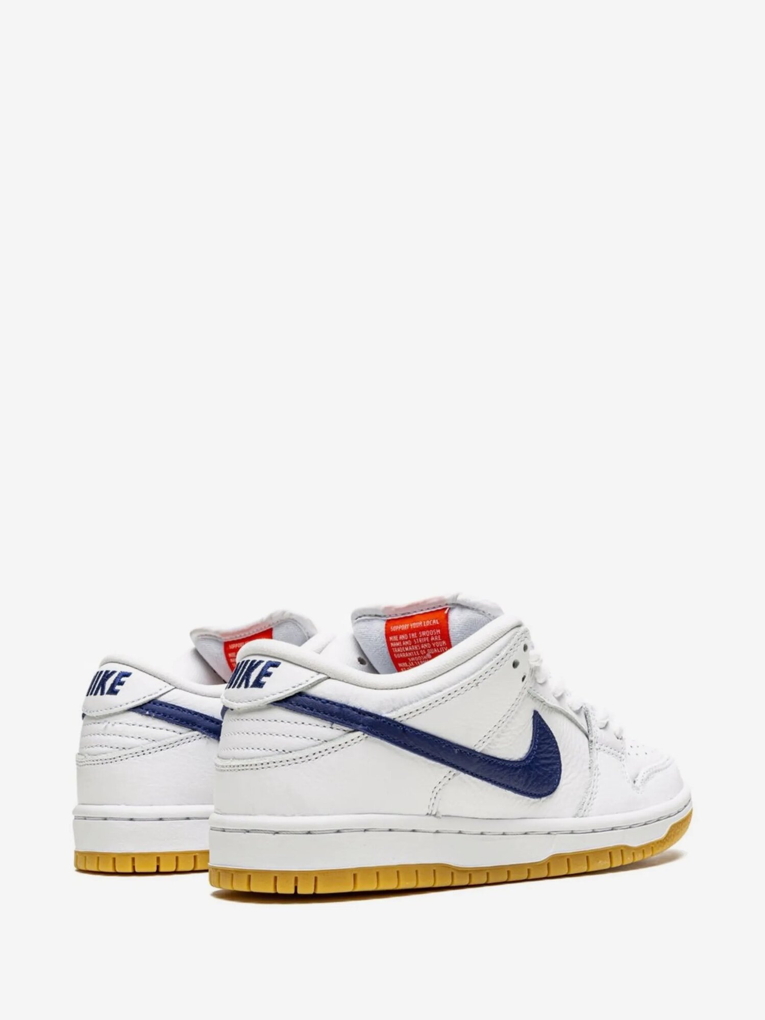 Кроссовки NIKE SB Dunk Low Pro Iso, размер 13 US, white — фото 1