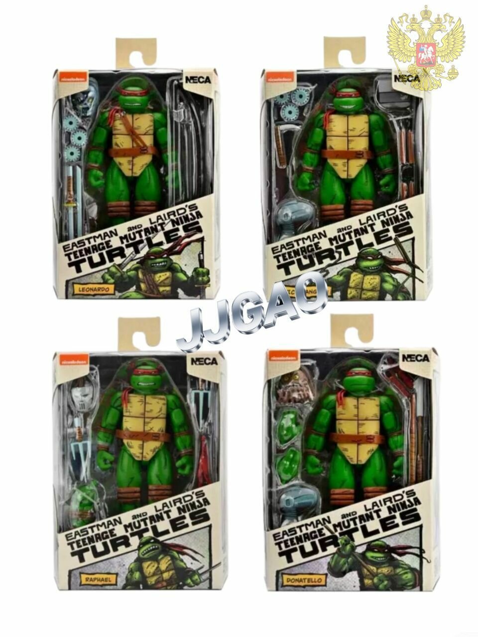 Фигурки NECA, Черепашки-ниндзя: Возвращение в Нью-Йорк (версия для комиксов), 7-дюймовая модель