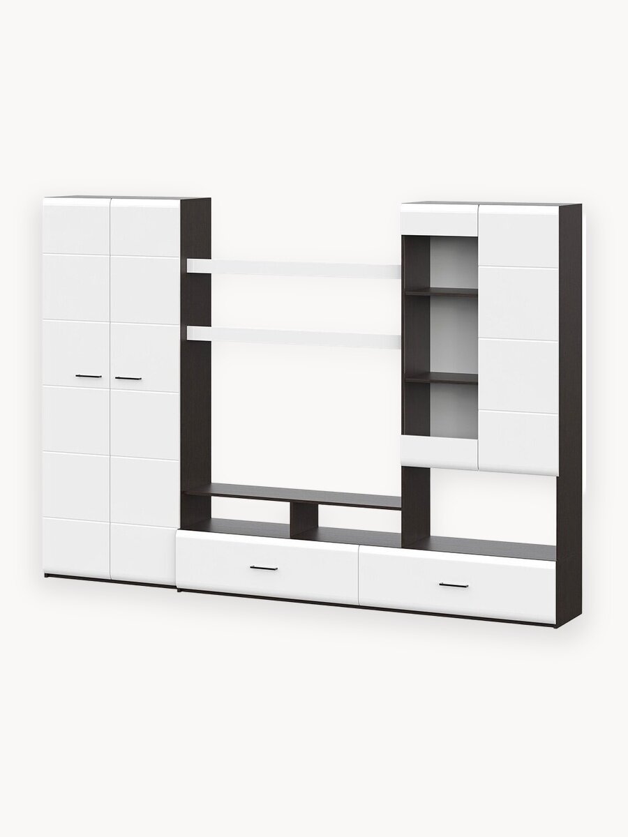 Мебель для гостиной Hoff МГС, 280х196,6х38,6, МДФ, без доводчика, цвет белый