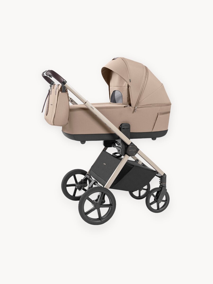 Коляска Carrello Ultra, CRL-6527, 2 в 1, люлька и прогулочный блок, бежевый