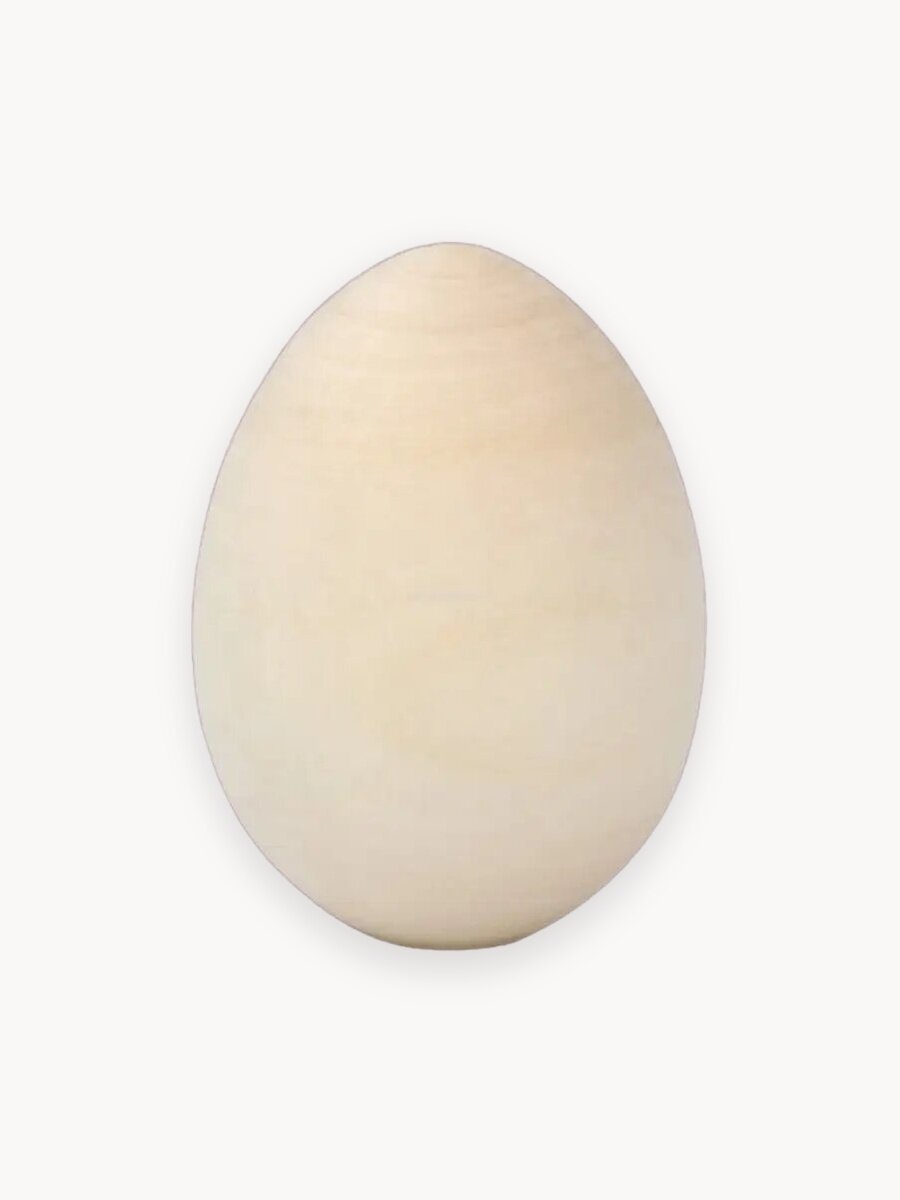 Яйцо деревянное пасхальное заготовка для росписи 1 шт