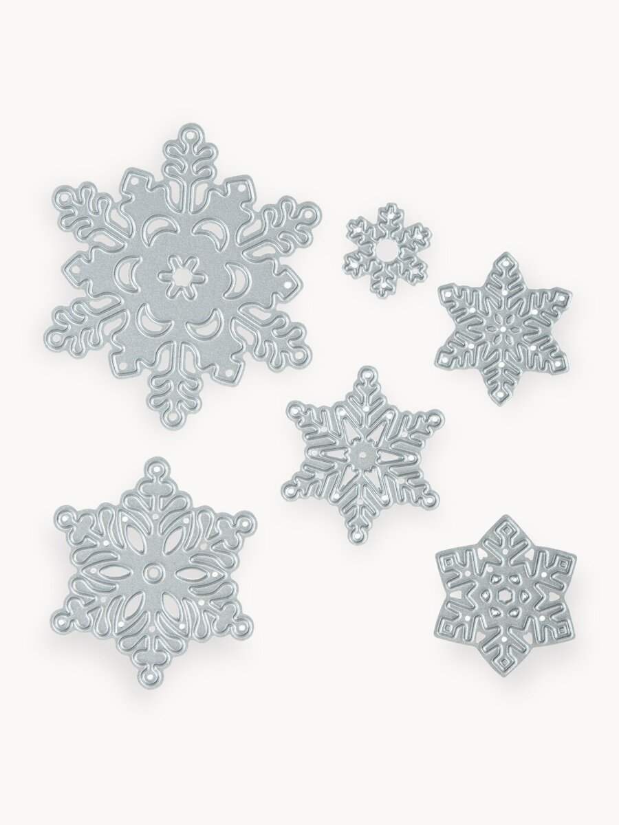 Ножи для вырубки Снежинки для Машинки для вырубки и тиснения Ос-5, 6 штук, 112х128 мм, Остров Сокровищ, 663826