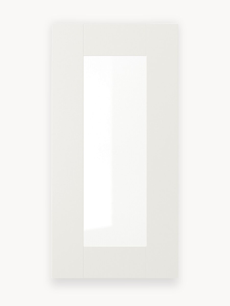 Дверца икеа сэведаль 30x60 см стеклянная для шкафа, белый