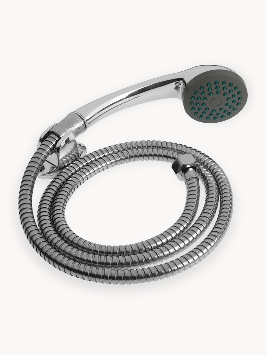 Набор для душа ZEIN Z0301, шланг 150 см, держатель, гайки пластик, лейка 1 режим