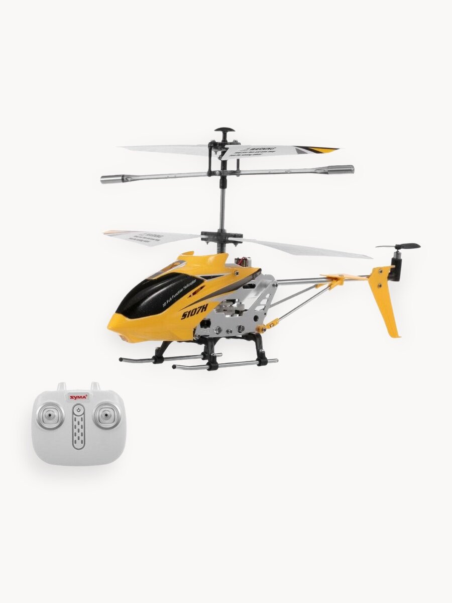 Радиоуправляемый вертолет Syma S107H Yellow 2.4G с функцией зависания - S107H