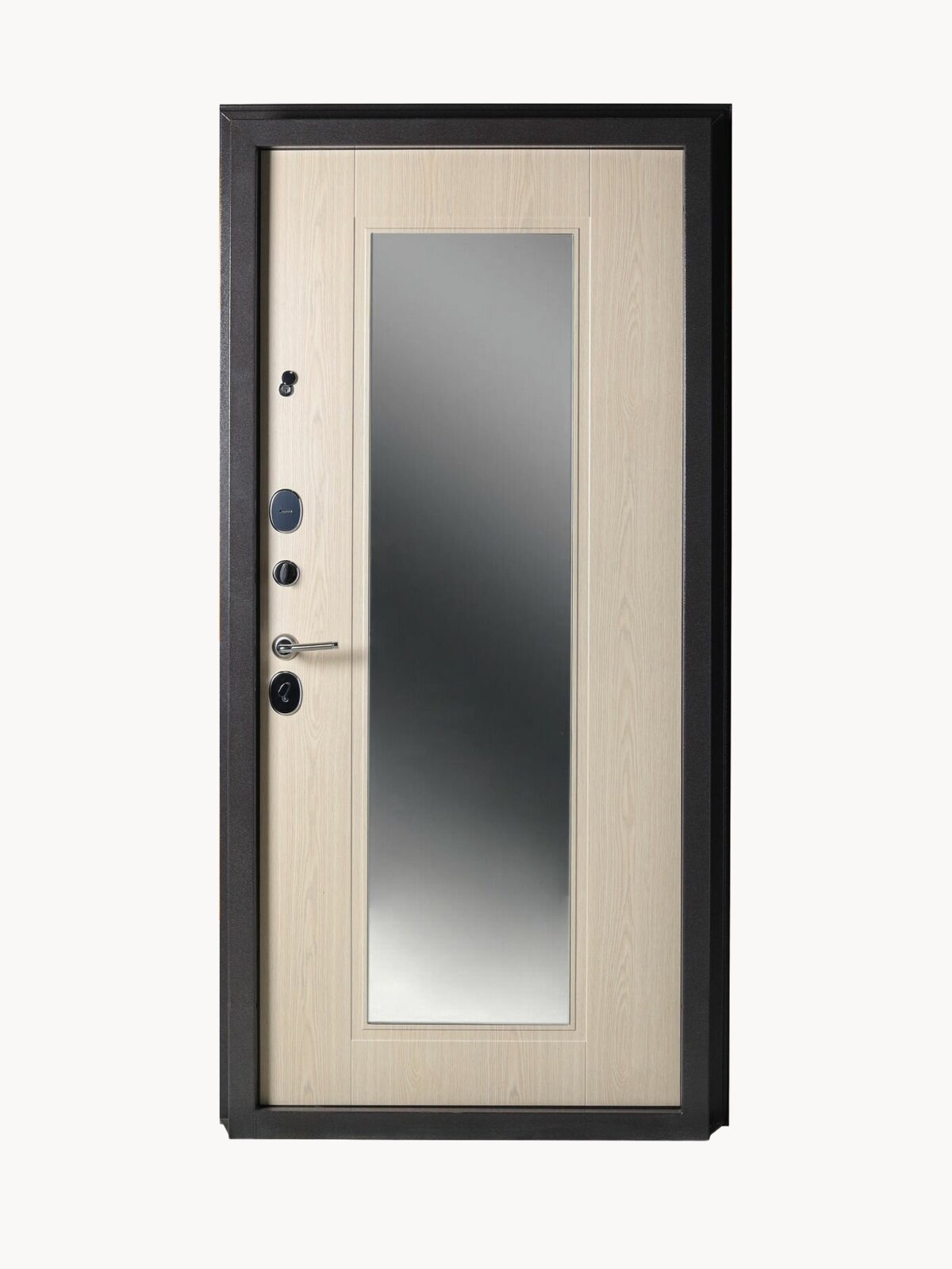 Дверь входная квартирная KZN DOORS МР 70 с зеркалом 2050х960 левая