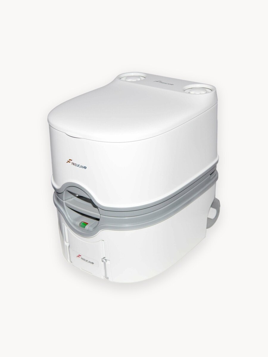 Биотуалет Freucamp W5002-L, пластик, белый, с колесиками, съемный нижний бак