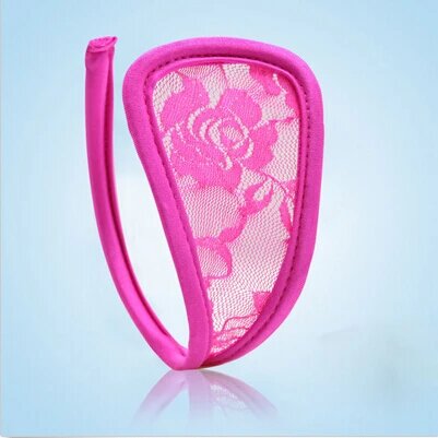 1 шт. кружевное цветочное Нижнее белье Женские стринги из спандекса C-образные бесшовные сексуальные трусики-невидимки нижнее белье трусы-брифы Розовый, 5