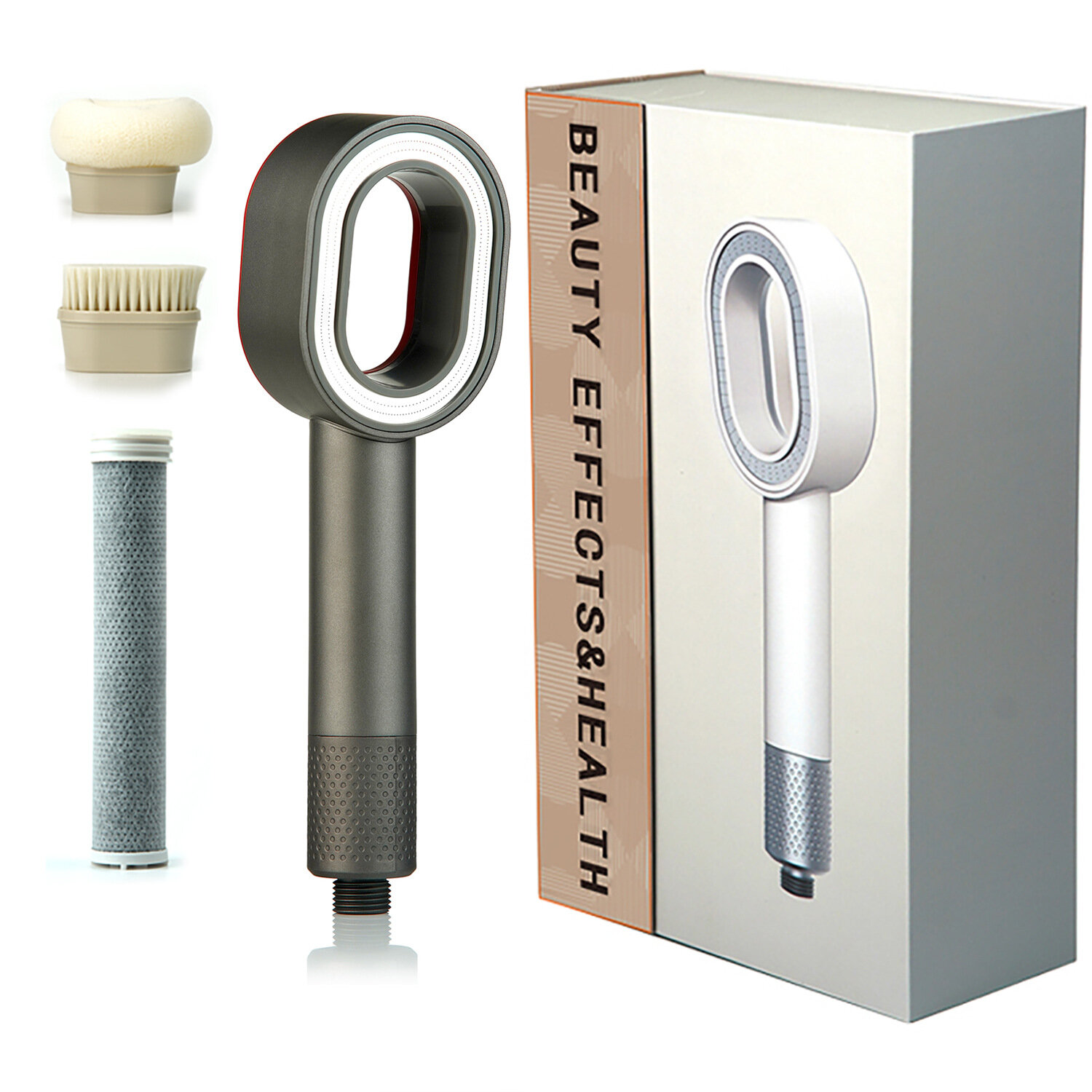 Душ Dyson Fillt, со спреем и массажем головы, нержавеющая сталь