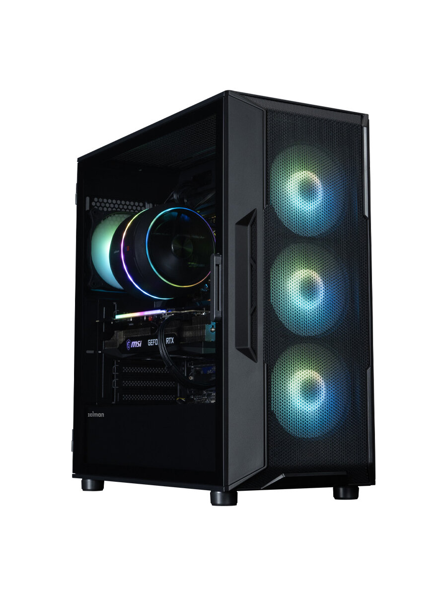 Корпус ZALMAN MidTower I3 NEO ARGB V2 Black (ATX, без БП, USB3.0+USB3.2, 4x120mm ARGB) (Zalman i3 NEO ARGB V2 Black)