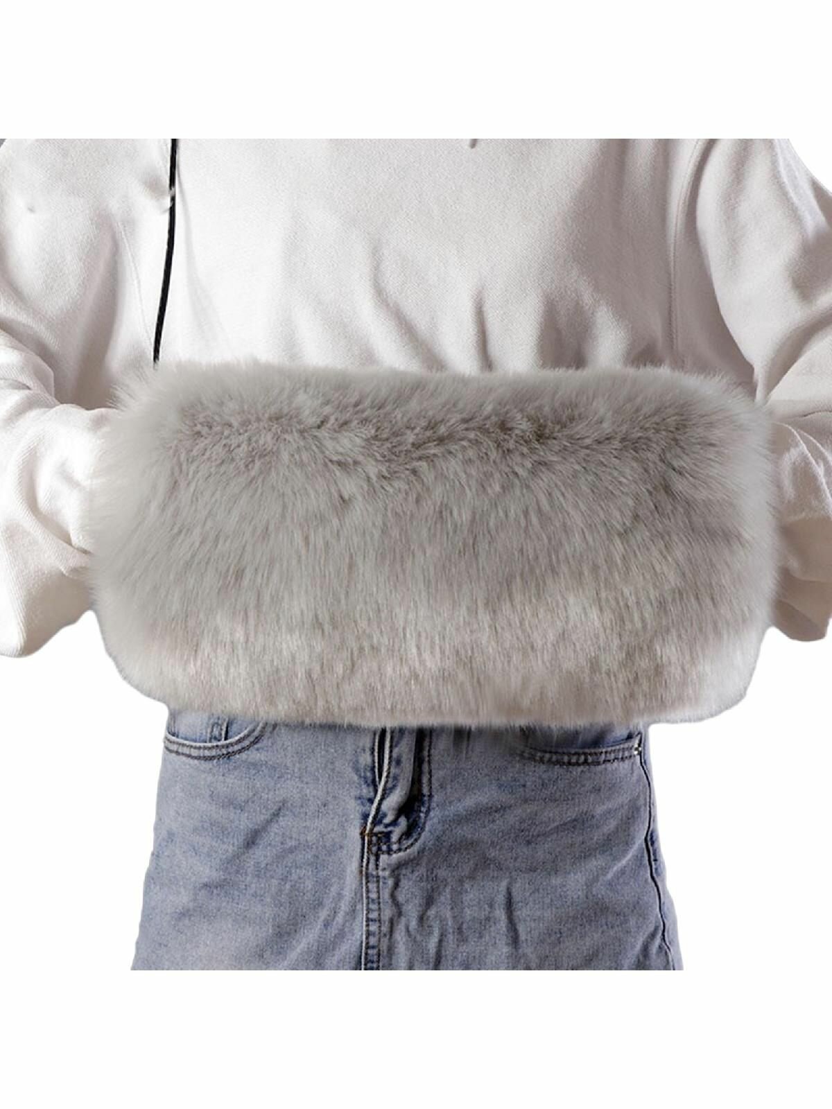 Теплая муфта для рук, Светло-серый