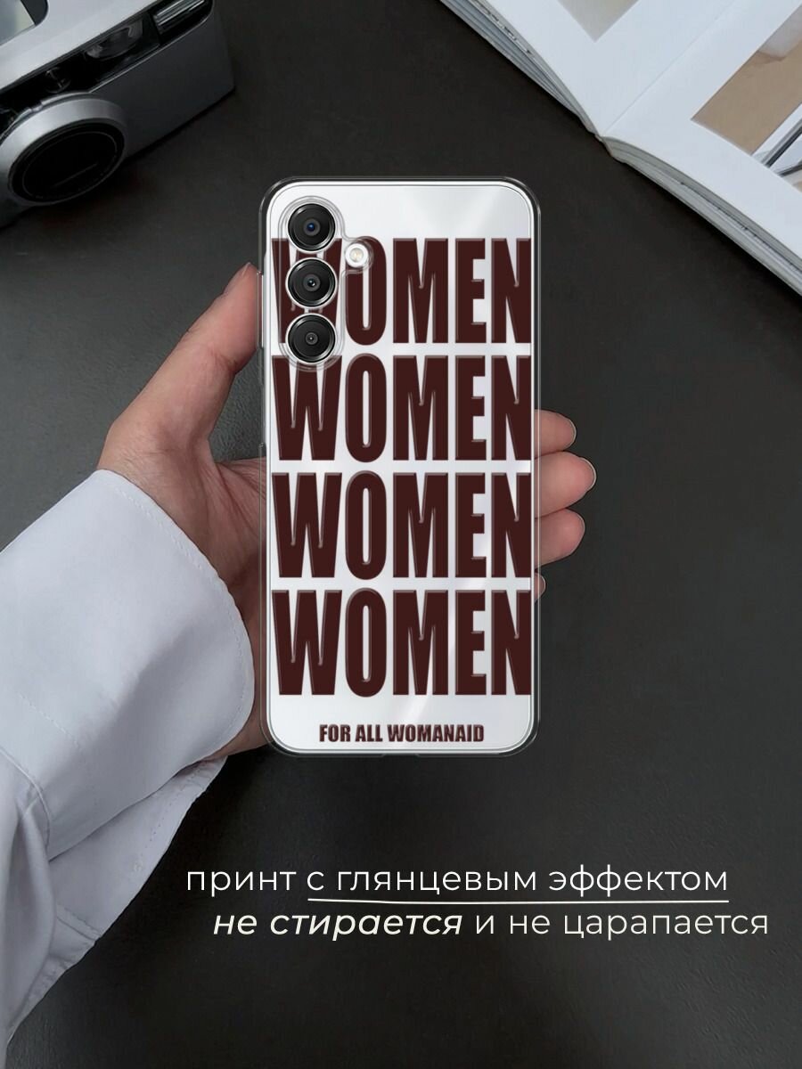 Чехол на Samsung Galaxy A16 / Самсунг А16 с принтом Woman burgundy — фото 1