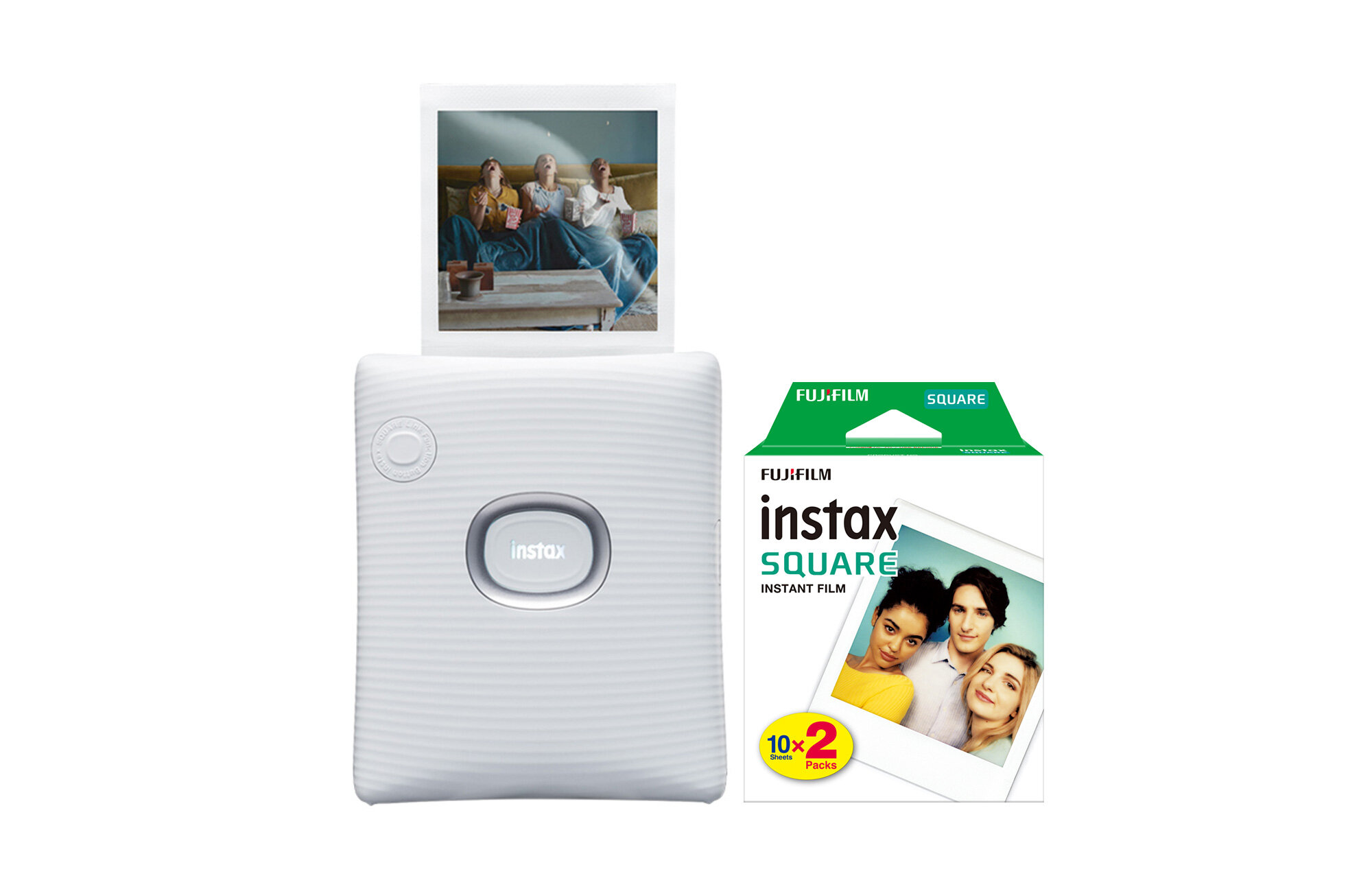 Принтер мгновенных фотографий унисекс FUJIFILM Instax SQUARE Link для смартфона, Single Camera