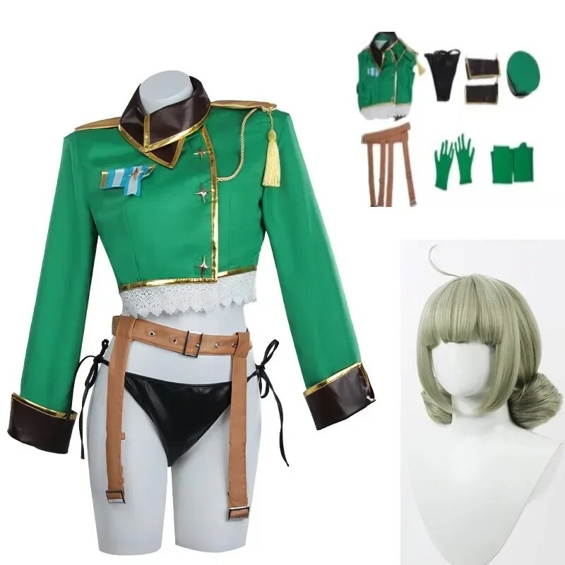 Araga Kiwi Косплей костюм Изумрудный, М, Costume and wig