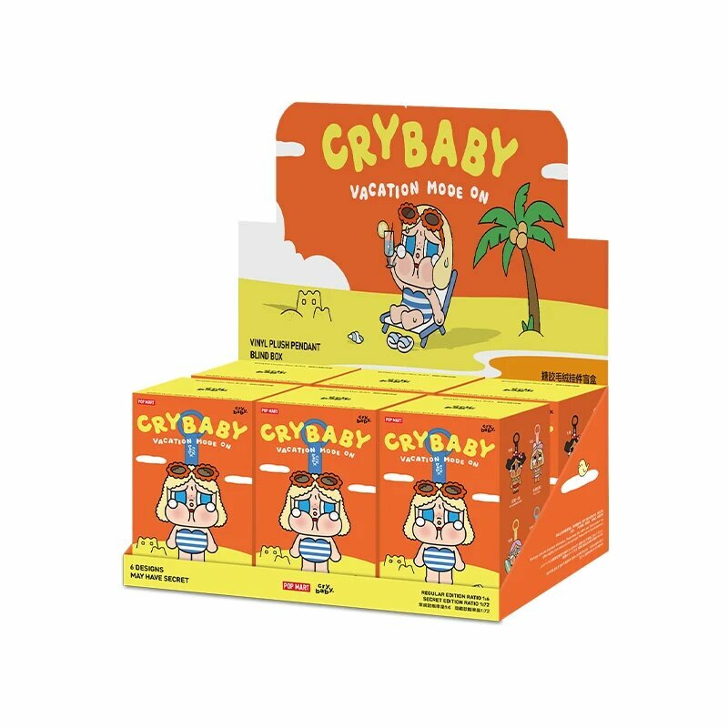 POP MART CRYBABY Vacation Mode On, 6 фигурок