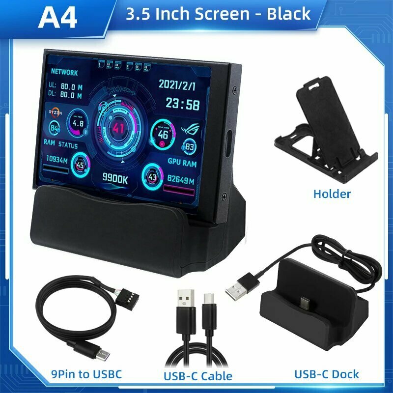 TURZX 3.5/5-дюймовый USB второй экран A4