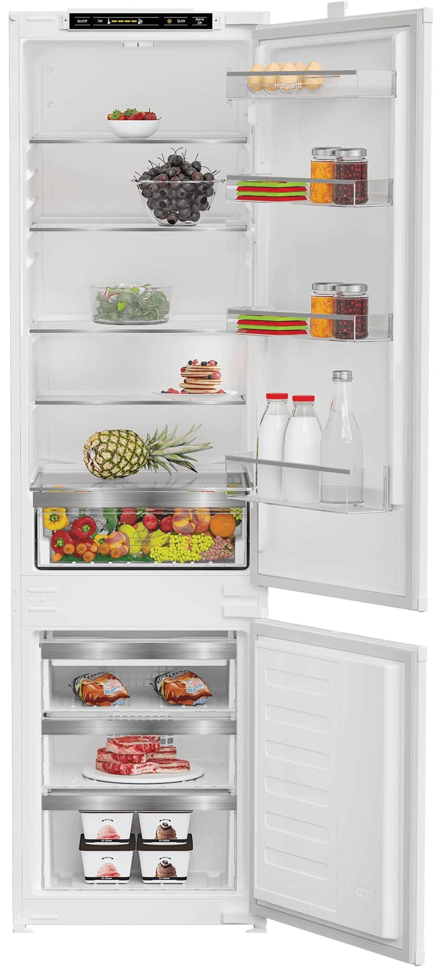 Встраиваемый двухкамерный холодильник Hotpoint HBH 20I