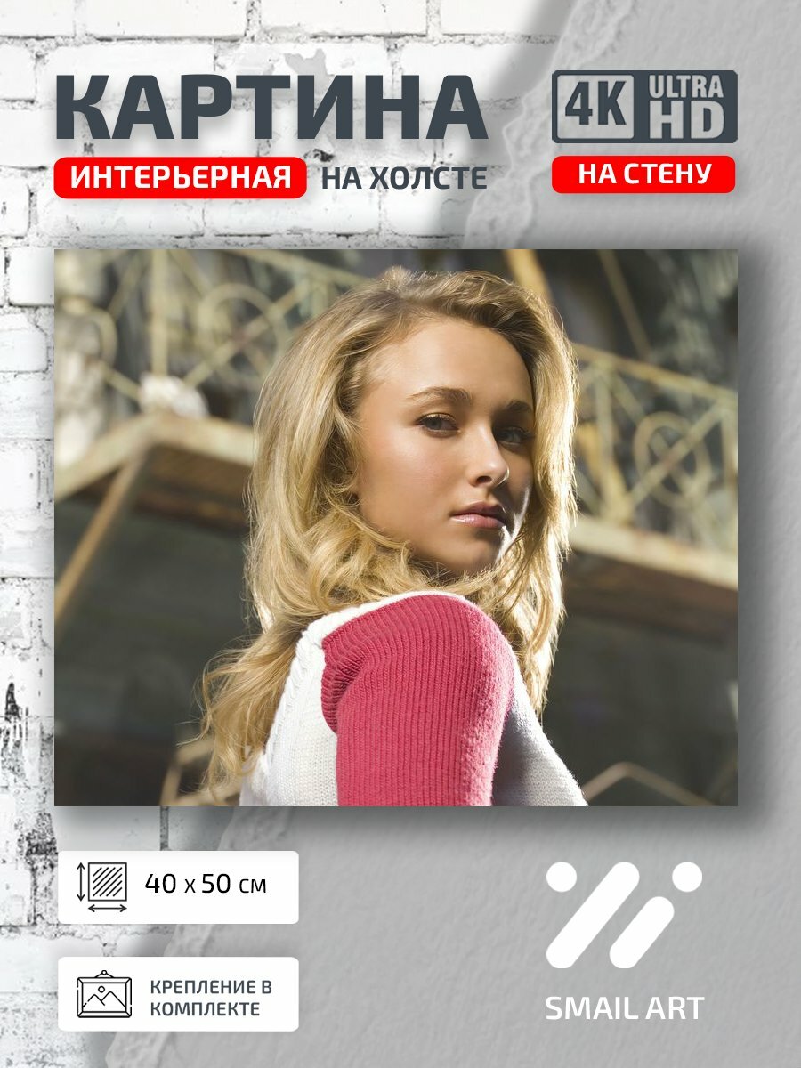 Картина на холсте интерьерная 40 на 50 на стену Панеттьери Panettiere для гостиной портрет