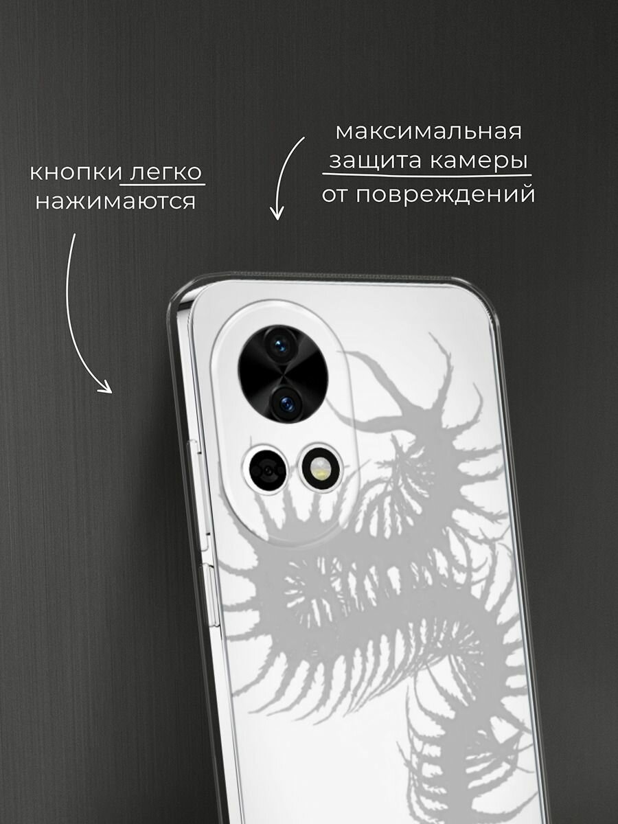 Чехол на Huawei Nova 12/Nova13 / Хуавей Нова 12/Нова 13 с принтом Серая многоножка — фото 1