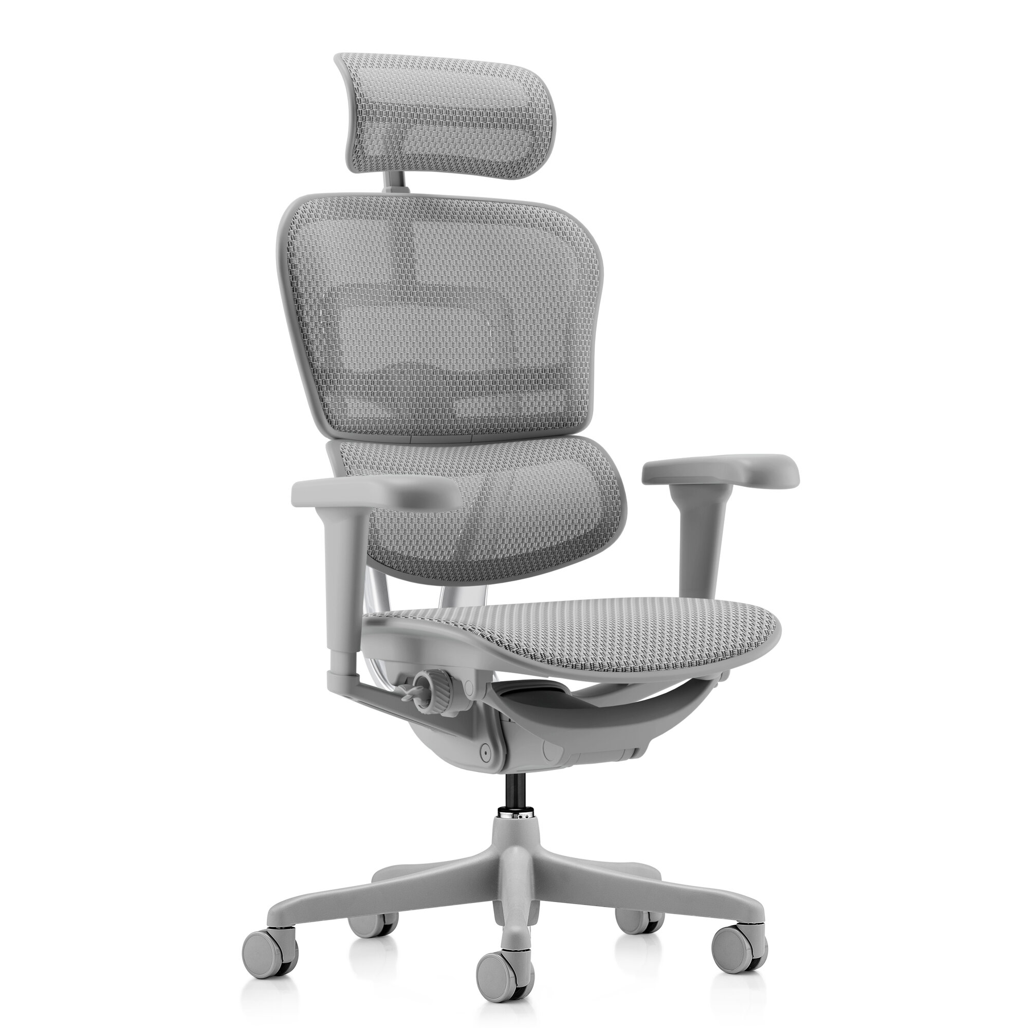 Кресло FALTO Ergohuman 2 Ultra ST (натяжение сетки, наклон вперед, сетка, серый)