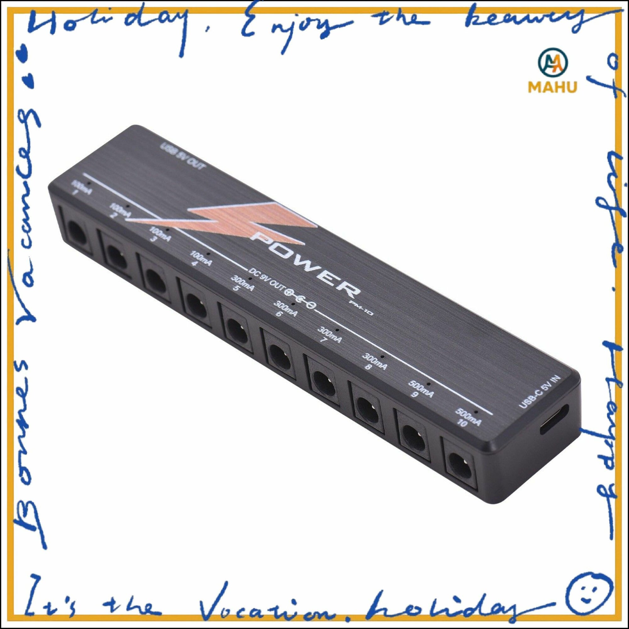 Бестселлер, блок питания на 10 каналов для педалей гитары с индикатором и защитой