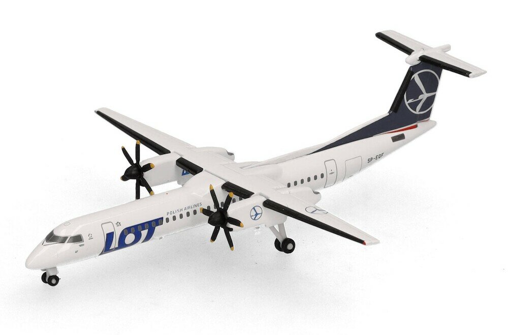 Herpa (Херпа) Модель самолета Bombardier Dash 8 Q400 LOT