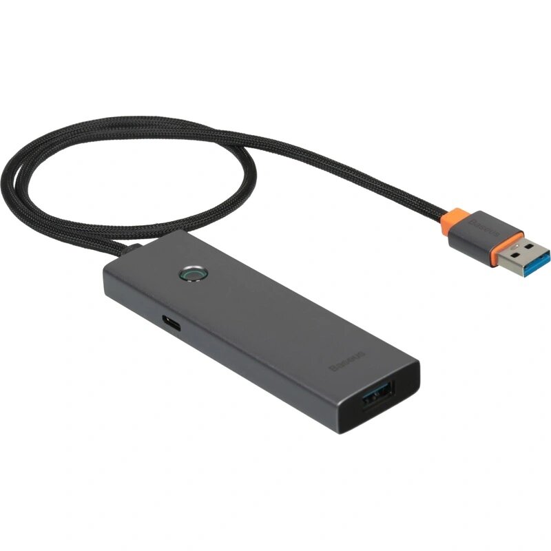 Разветвитель USB Baseus UltraJoy 4-Port Sp.Grey USBA-3.0+C B0005280B811-04