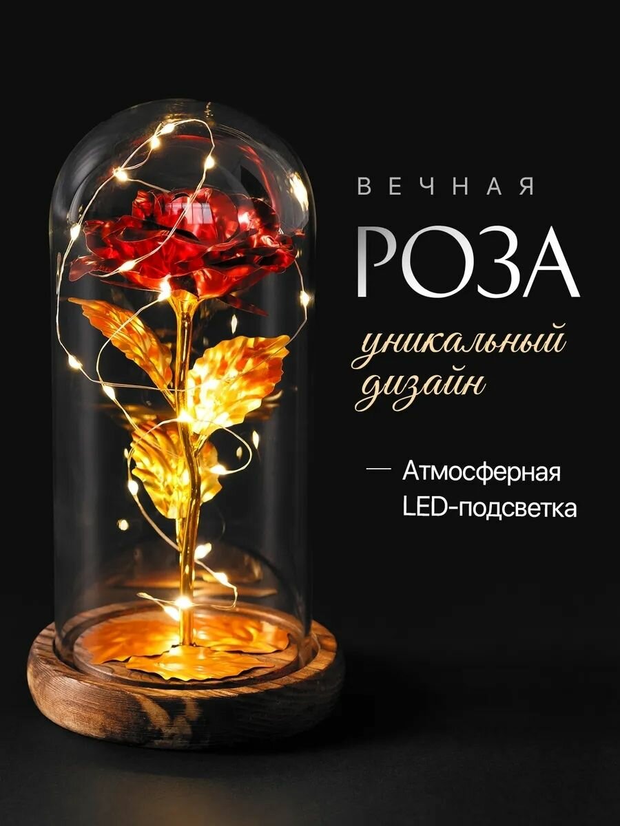 Роза в колбе подарок девушке — фото 1