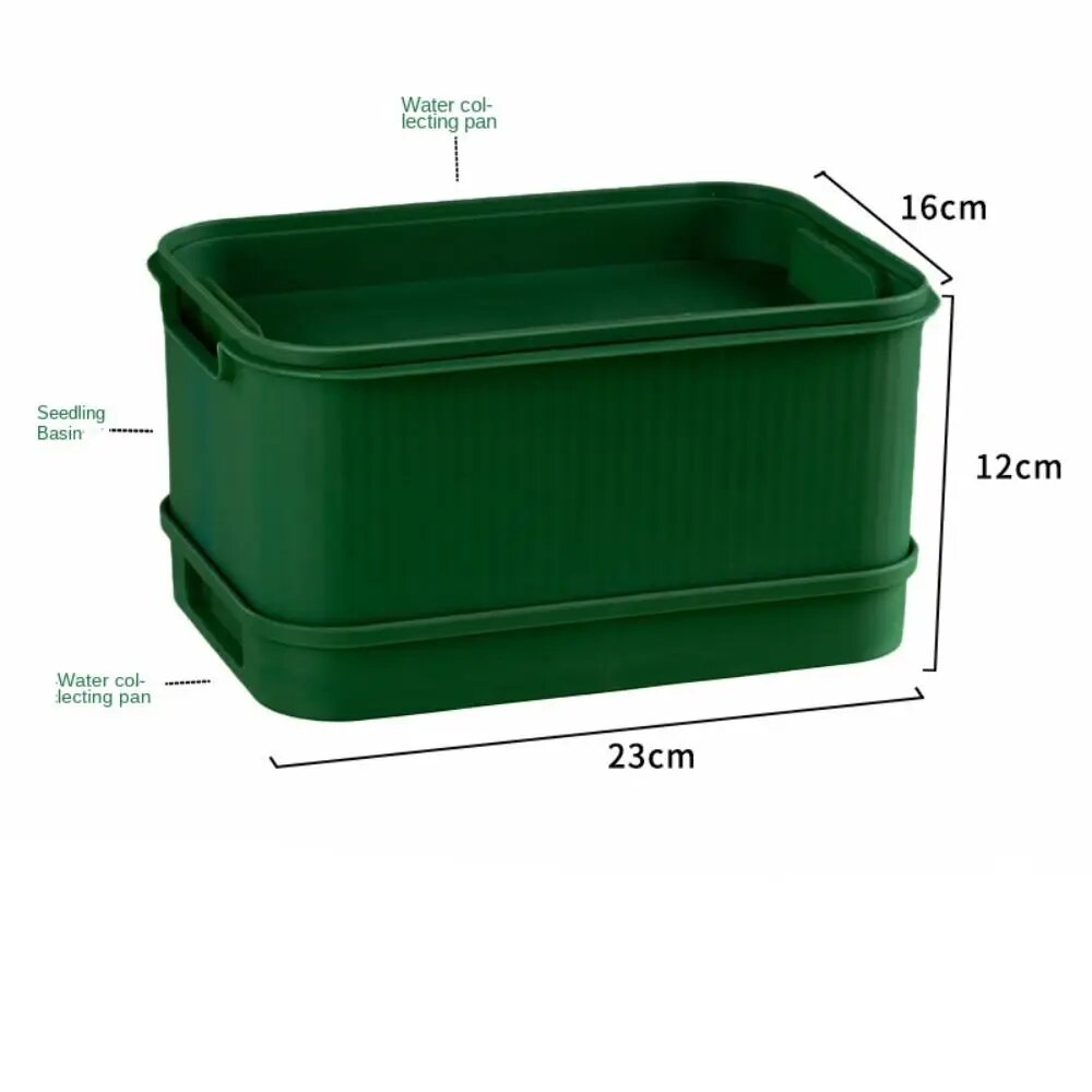 Пластиковый лоток для рассады Green 23x23x16 см