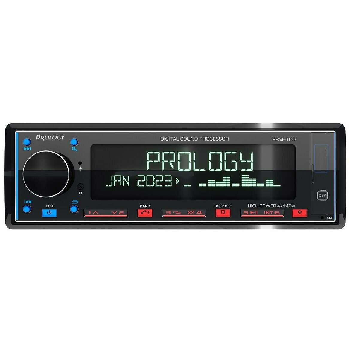 Автомагнитола PRM-100 1DIN 4x140Вт v4.2 ПДУ RDS (PRPRM100)