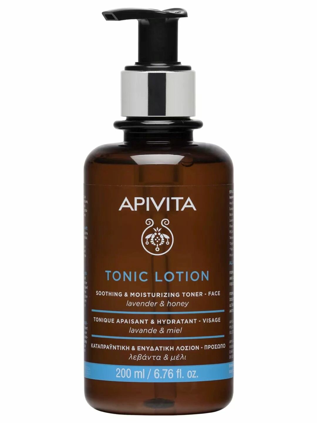 Апивита Успокаивающий увлажняющий тоник для лица, 200 мл | APIVITA Tonic Lotion
