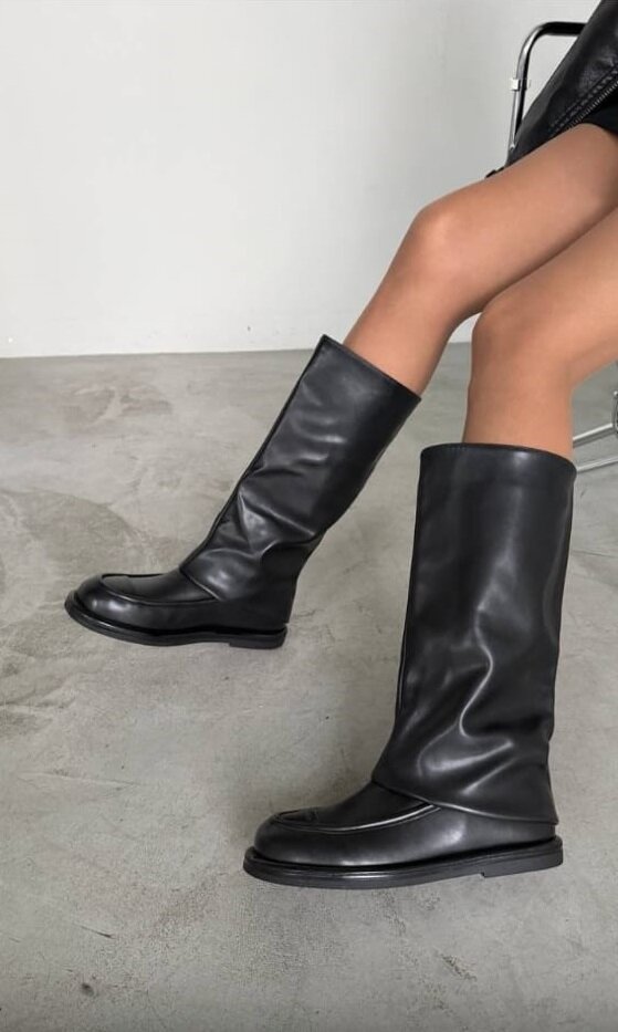 Сапоги сапоги женские евро-зима черные