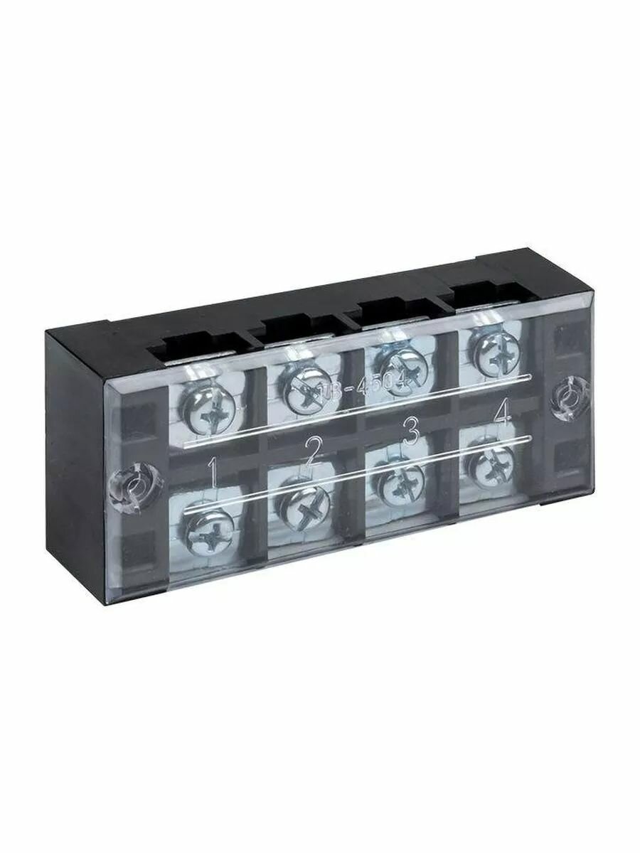 Терминал клеммный TB-2504 до 2.5кв. мм 25А 4 клеммные пары код tb-2504 EKF (1 шт.)