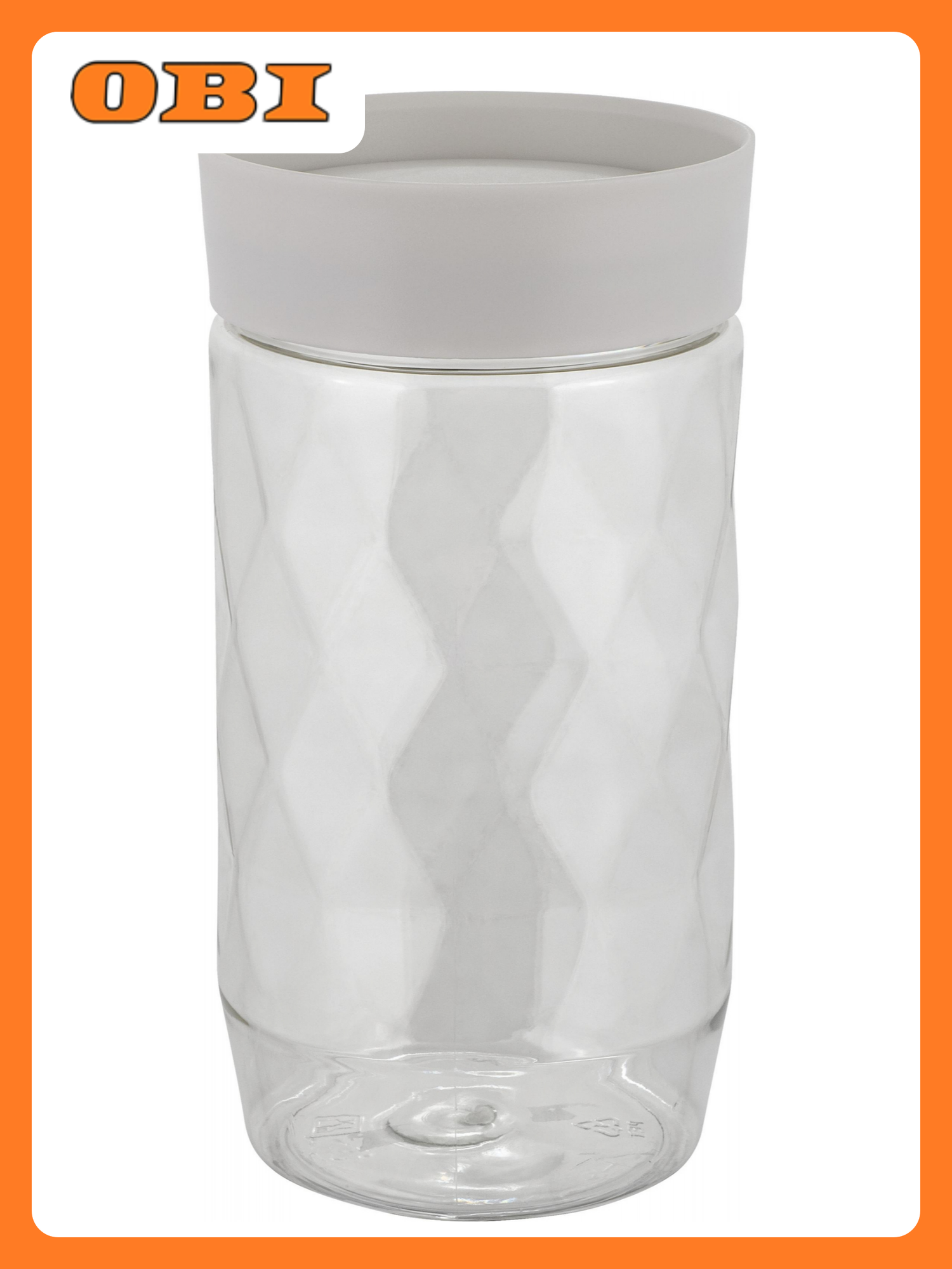 Банка для сыпучих продуктов Plast Team Stockholm 1л пепельный жемчуг