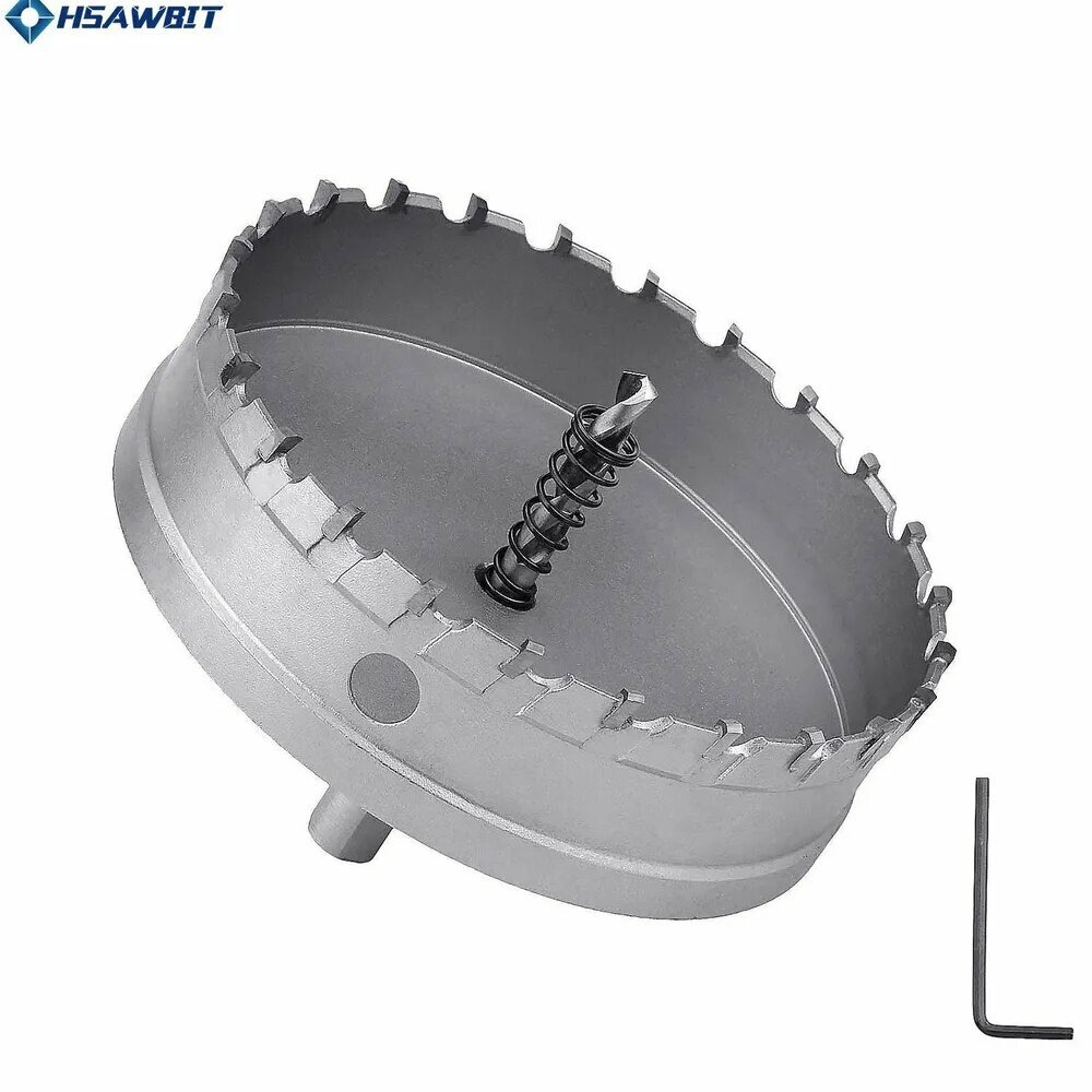 Коронка по металлу 150 мм, TCT твердосплавная с центрирующим сверлом