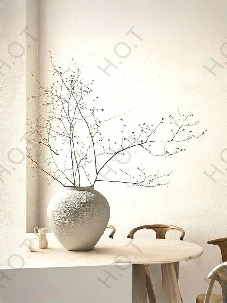 Ваза "Текстура каменного узора в стиле ваби-саби", 20 см , Керамика, 1 шт