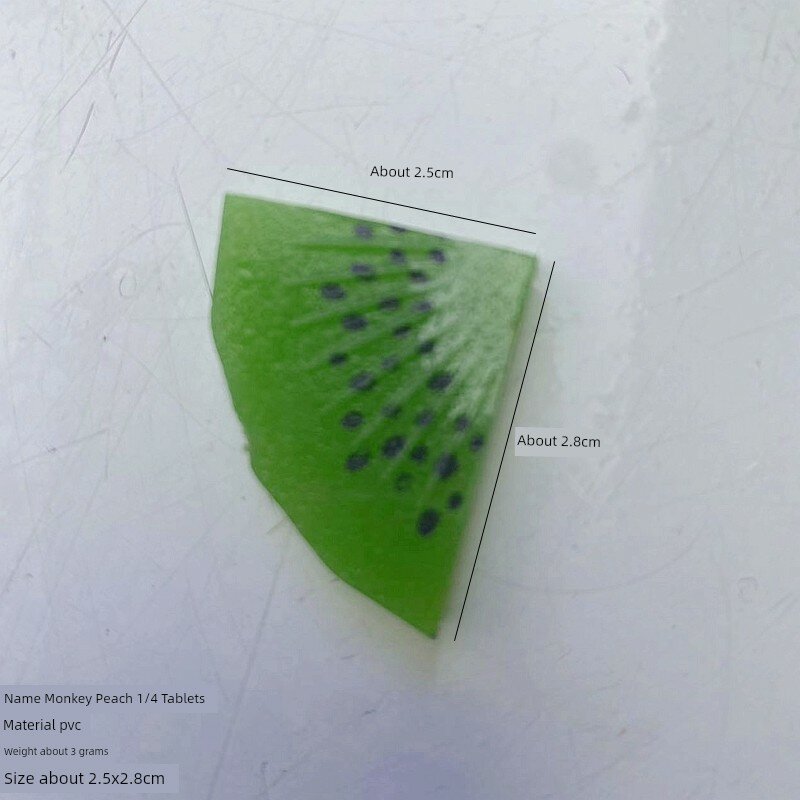 Искусственные фрукты: кусочки и кубики киви, декор для тортов, аксессуары для оформления, имитация фруктового блюда,