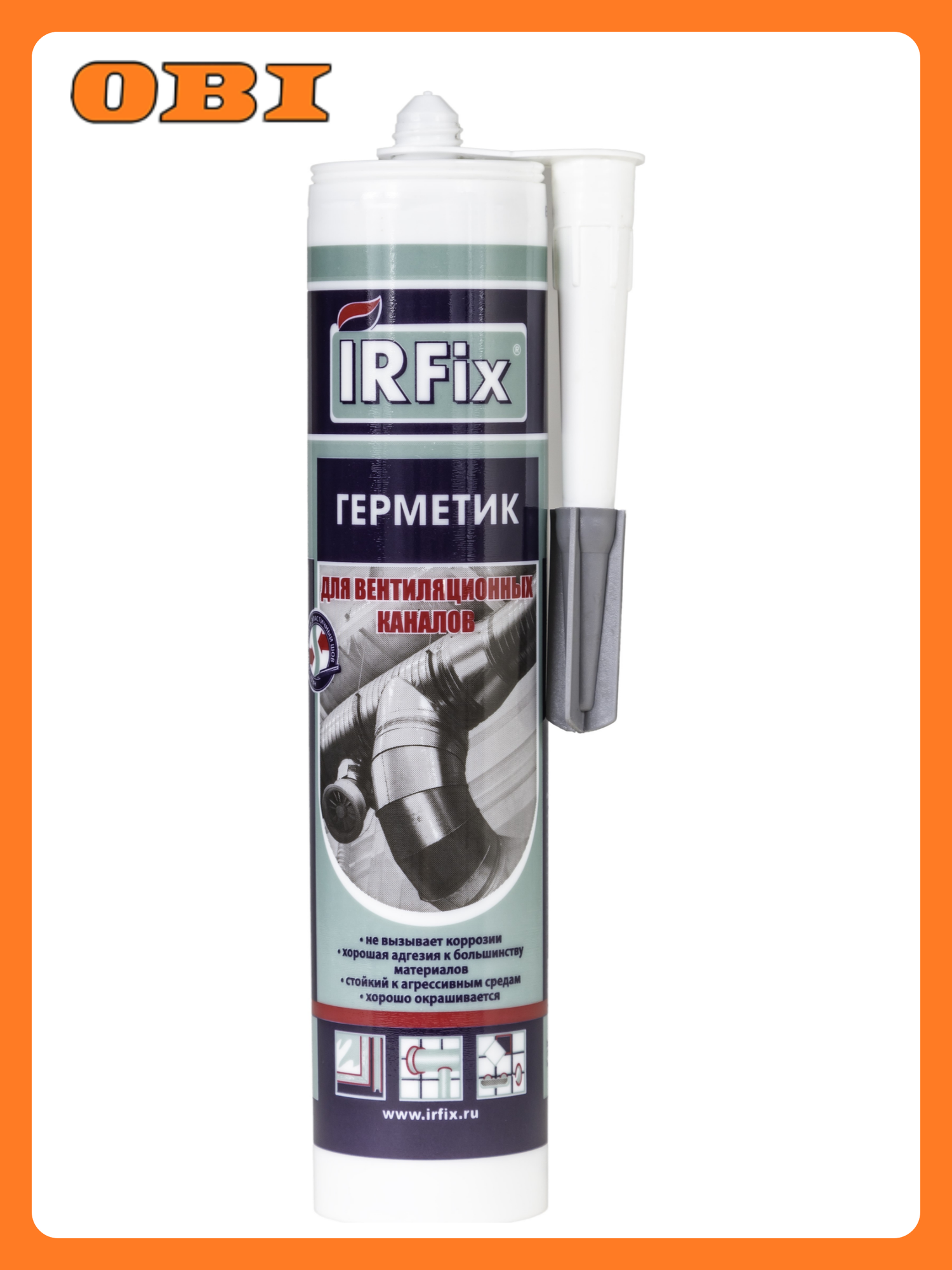 Герметик для вентиляционных каналов IRFIX 310 мл серый
