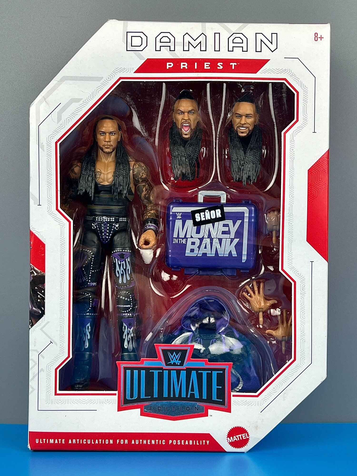 Фигурка Wrestler Damian Priest / Mattel, WWE, Ultimate Edition / Рестлер Дамиан Прист, Реслинг, Коллекционная, 18 см.