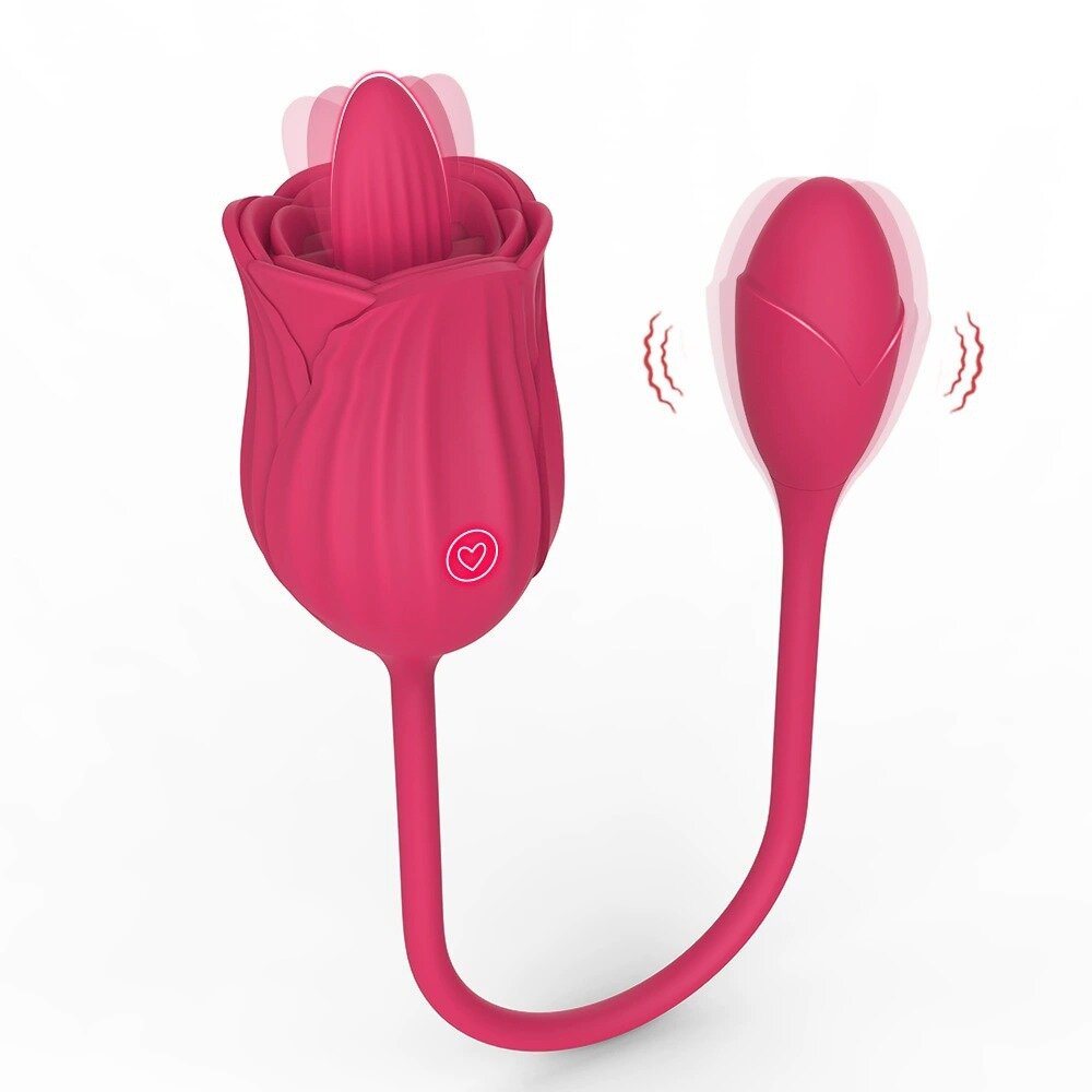 Amazon Вибратор для лизания языка Роза 10 Частота Вибрация для лизания языка Женский лизание языка Флирт Мастурбатор с