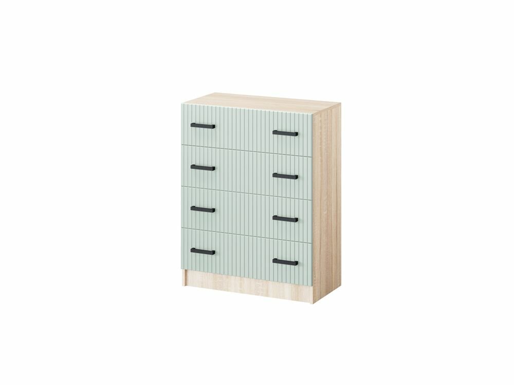 Комод 4 ящика Карина-6 МДФ фисташковый/сонома (Регион 058)