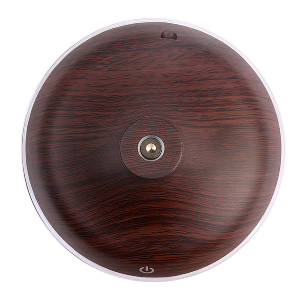 300ml Аромадиффузор USB Водный Тип Деревянный Миниатюрный Тихий Аппарат для Ароматерапии с Эфирными Маслами для Дома и Офиса, Светлый Дерево/Темный Дерево, 11.5*11*11см, 2Вт, DC5V, 30мл/ч, 6 часов работы, Автоматическое Выключение, 7 Цветных Светов