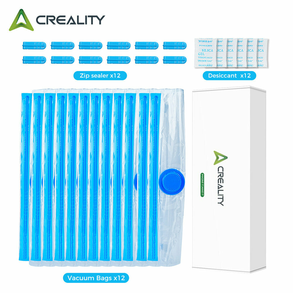 Расходные материалы для 3D-печати Creality, вакуумные пузырчатые пакеты без насоса (упаковка 12 шт.)