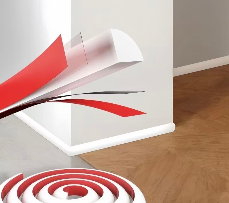 Гибкая лента ТПЭ ¼ круг самоклеящаяся | Герметизация углов, 3 м, высокая эластичность