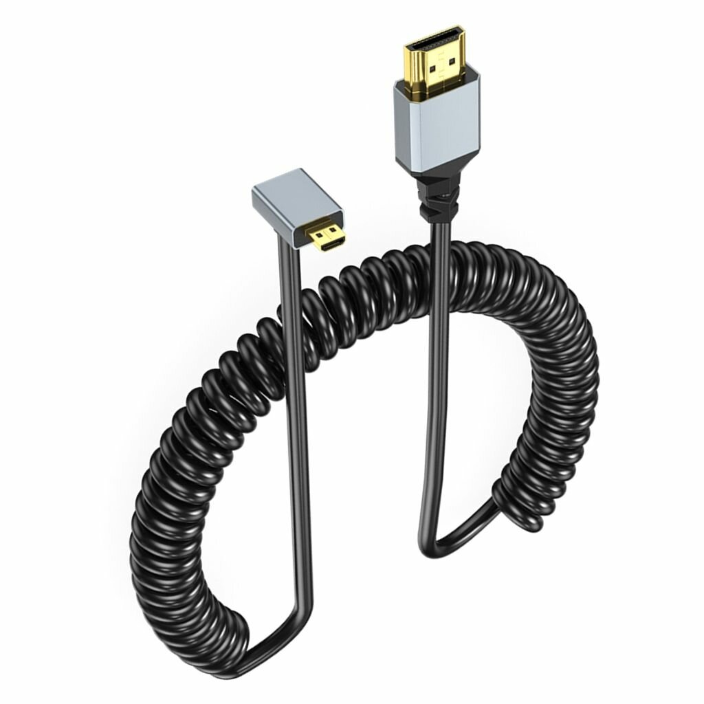 Стандартный мини-HDMI кабель 2.0 4K60Hz - угловой