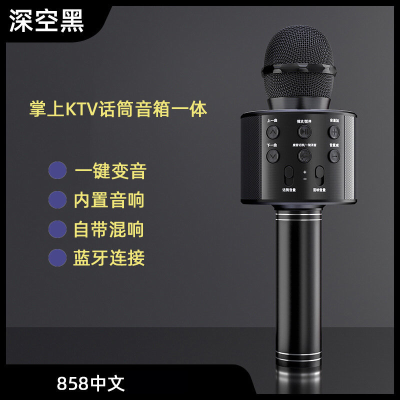 SG Горячая продажа микрофона и динамика, интегрированный микрофон для домашнего караоке, детский беспроводной Bluetooth KTV, универсальный кросс-бордер WS858
